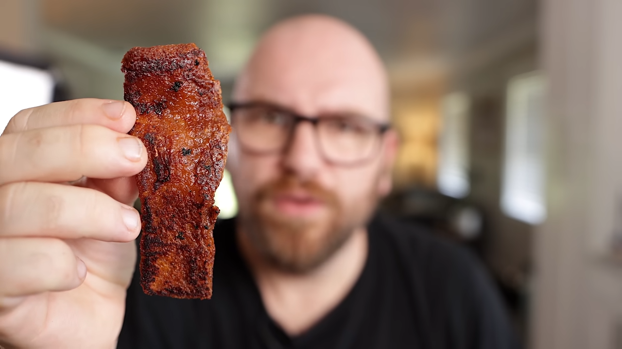 How to turn bread into crispy bacon