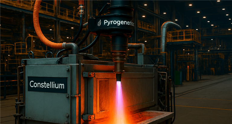 PyroGenesis electric torch system en route to top aluminum company