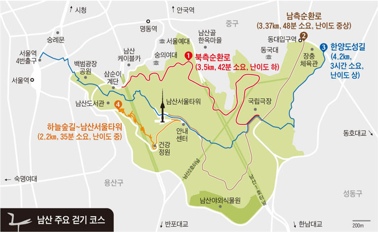 Namsan Mountain: Diverse trails for every walker