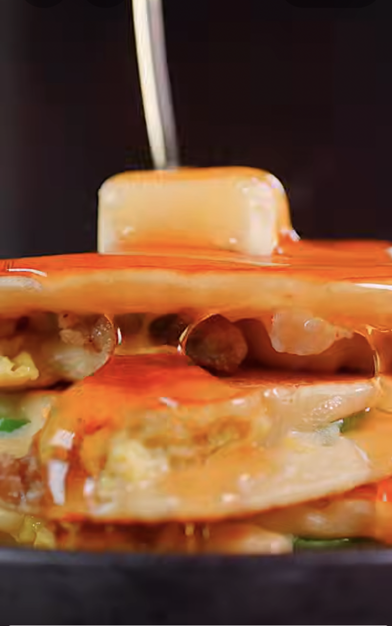 Savory lobster, sausage and egg pancakes turn a classic breakfast into ...