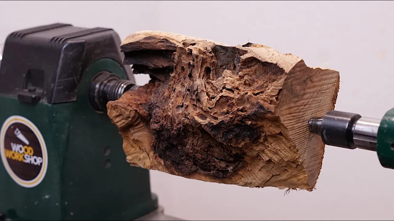 Woodturning this thing into a beauty