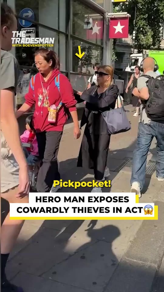 Hero man exposes cowardly thieves in act