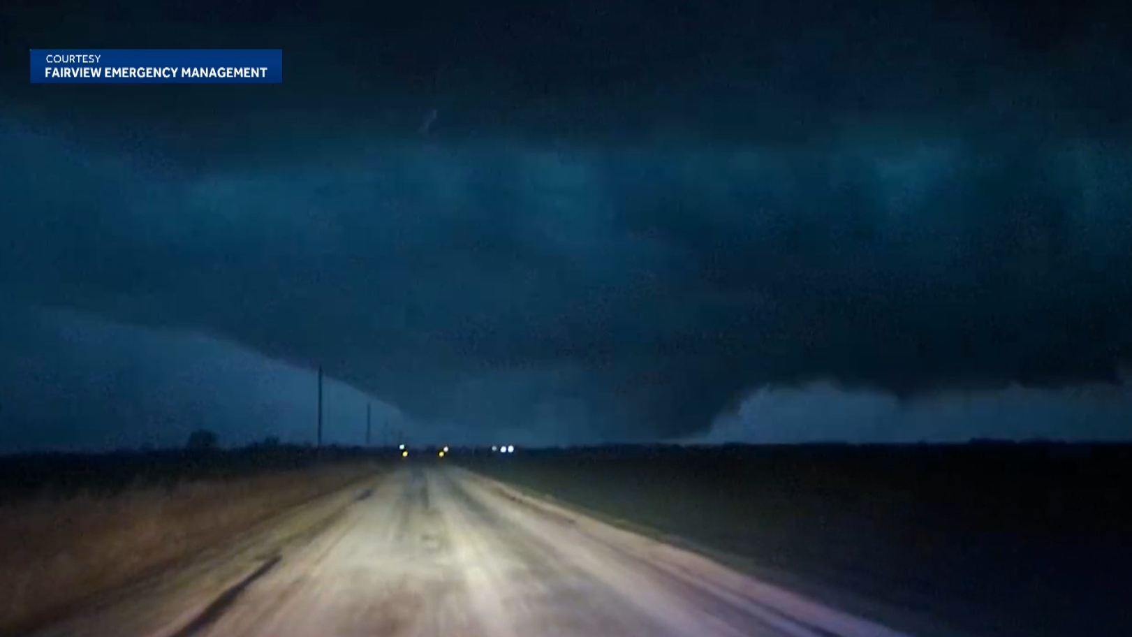 Watch: Fairview Emergency Management captures nighttime tornado on ...