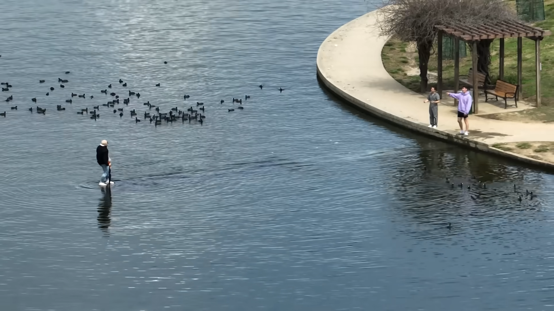 He walked on water in public - and people lost it