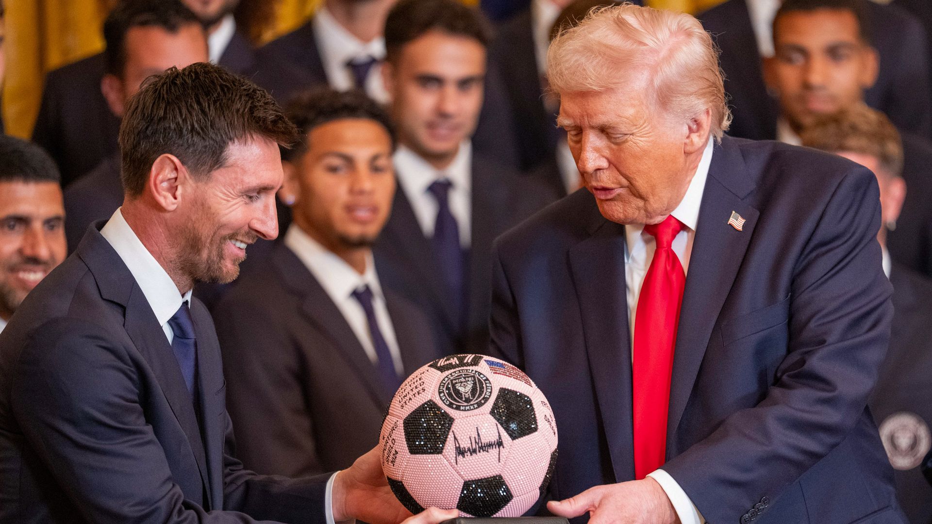 Messi and Inter Miami visit the White House as President Donald Trump ...