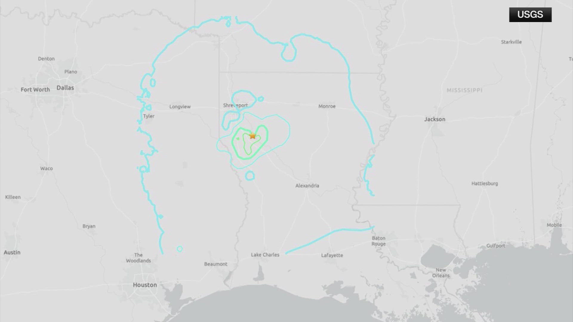Earthquake shakes part of Louisiana, East Texas