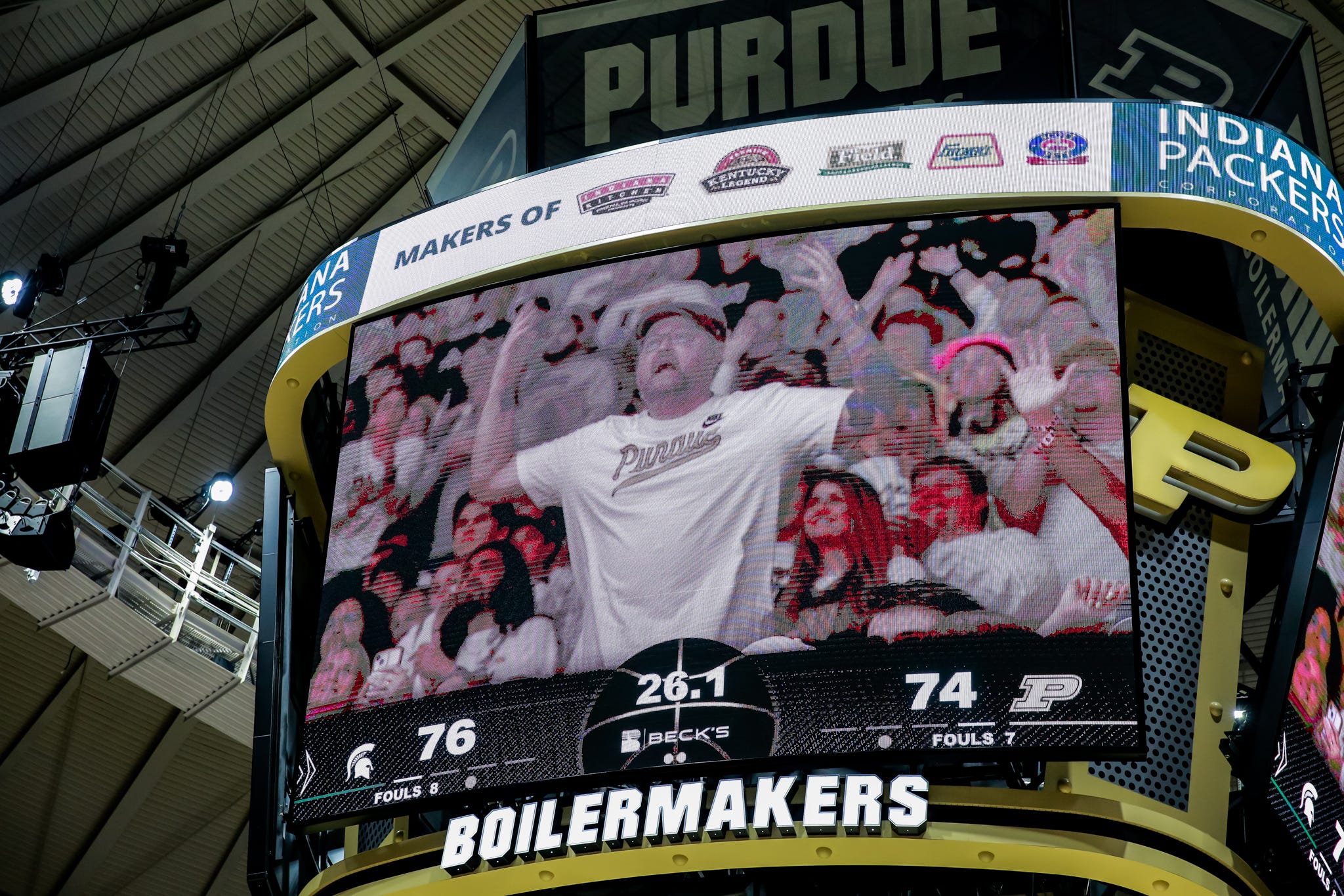 Purdue basketball's jumbotron star superfan 'like a hero'
