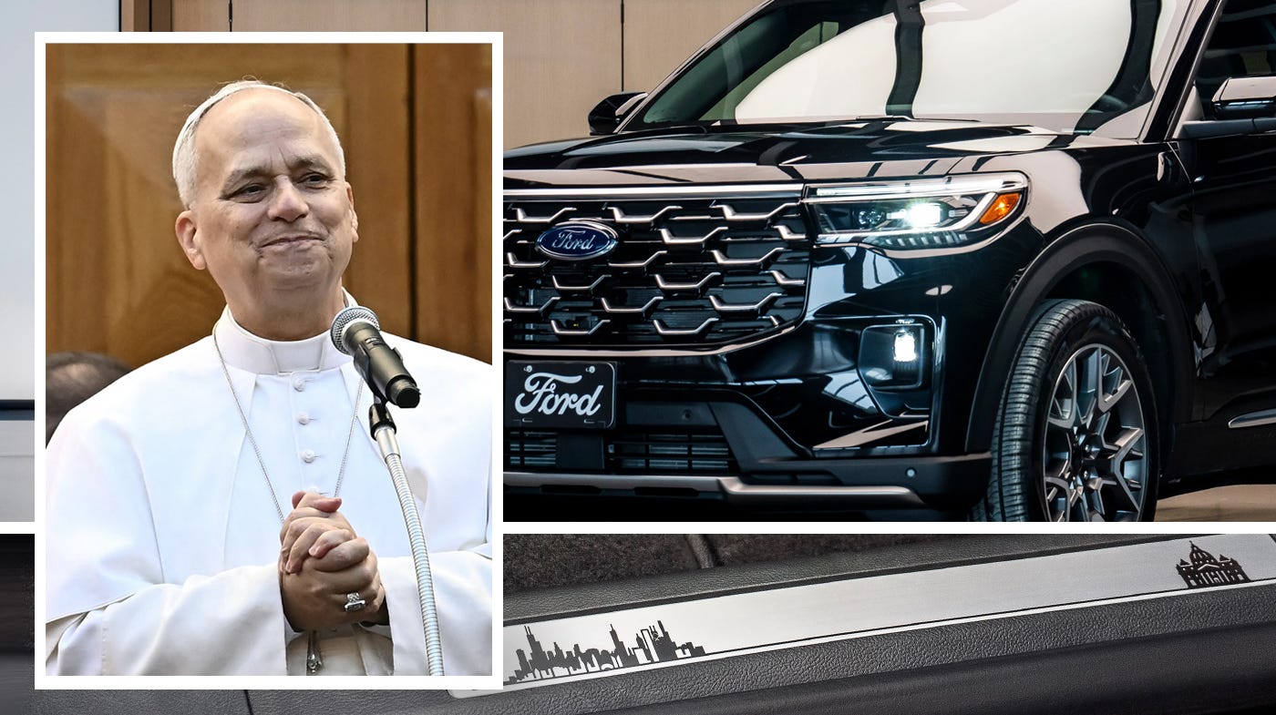 See the secret SUV Ford built for Pope Leo in his native Chicago