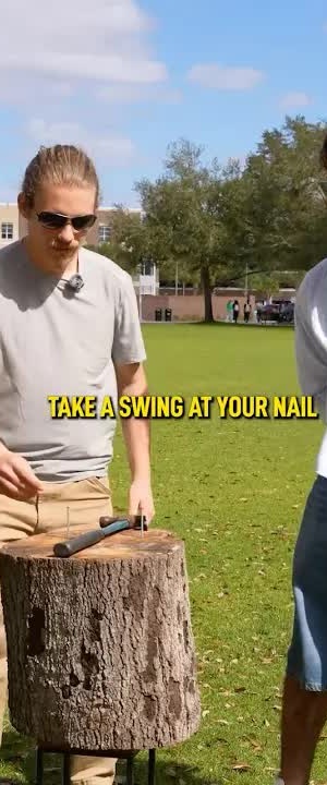 Trivia hammer time - can you drive the nail all the way?