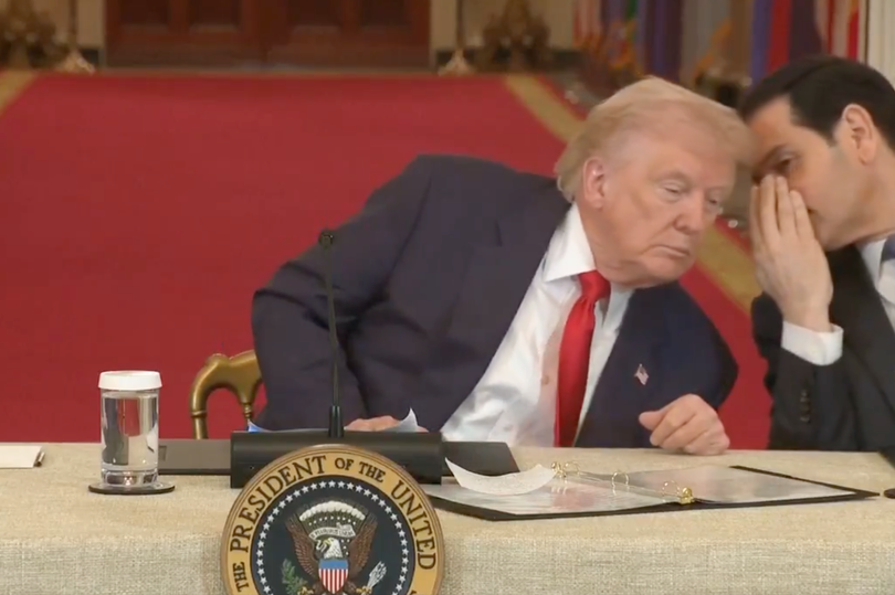 Trump 'annoyed' with Ted Cruz after being interrupted and whispers to Rubio
