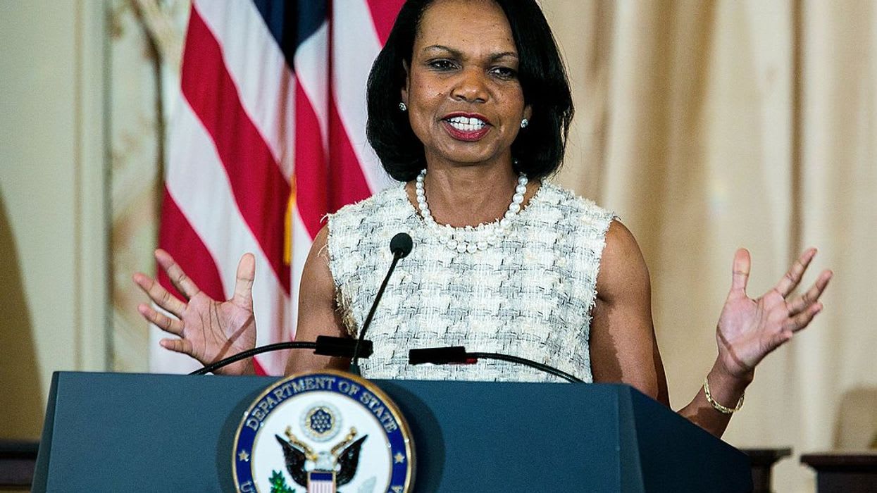 Outcry as Bush advisor Condi Rice visits Trump White House