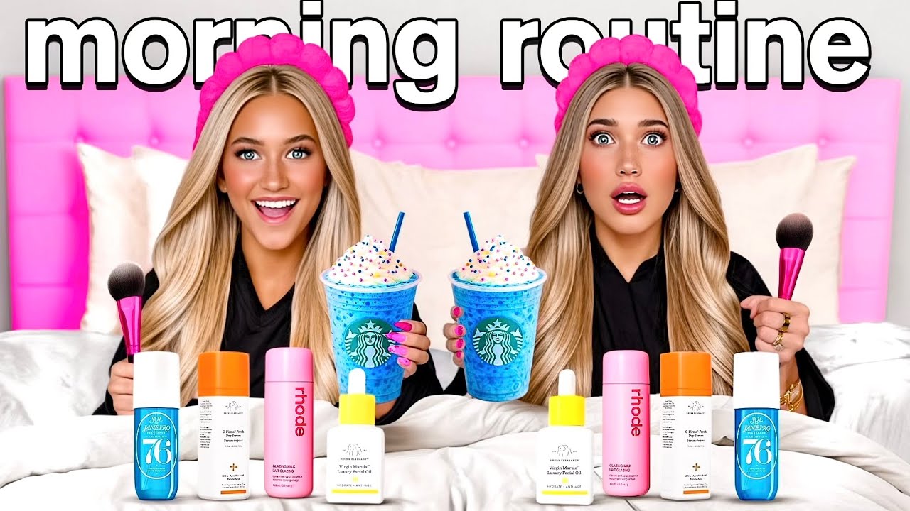 Copying my sister's school morning routine! 🌞