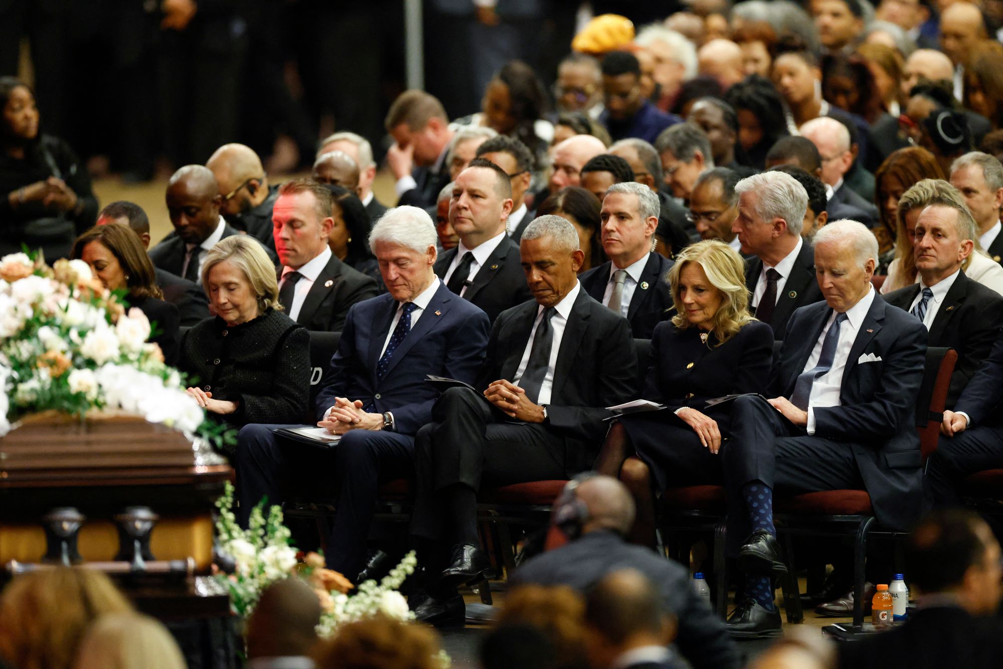Jesse Jackson’s son hits out at ex-presidents after funeral tributes