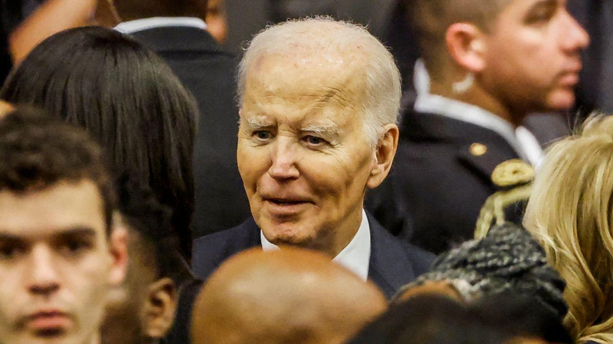 Joe Biden, 83, makes rare appearance at Jesse Jackson's funeral amid ...
