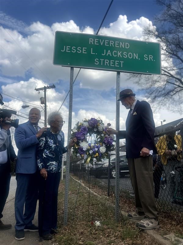 Jesse Jackson's hometown honors legacy with street naming ceremony