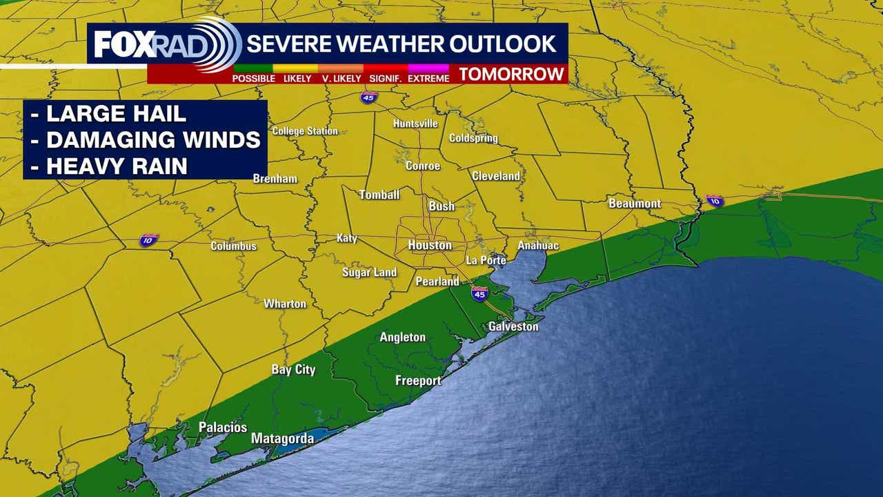 Houston weather: Strong, severe storms possible this weekend, FOX 26 ...
