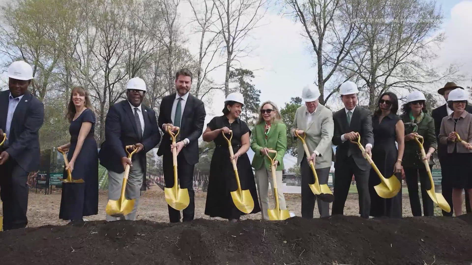Official groundbreaking for Memorial Groves project in Memorial Park