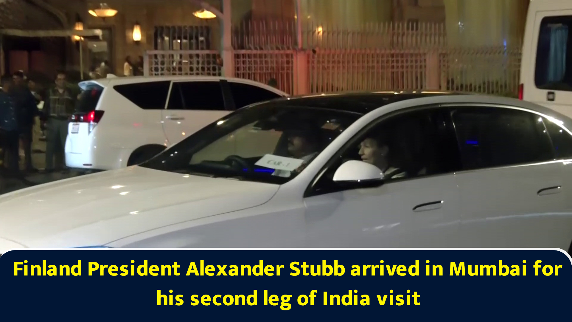 Finland President Alexander Stubb arrived in Mumbai for his second leg ...