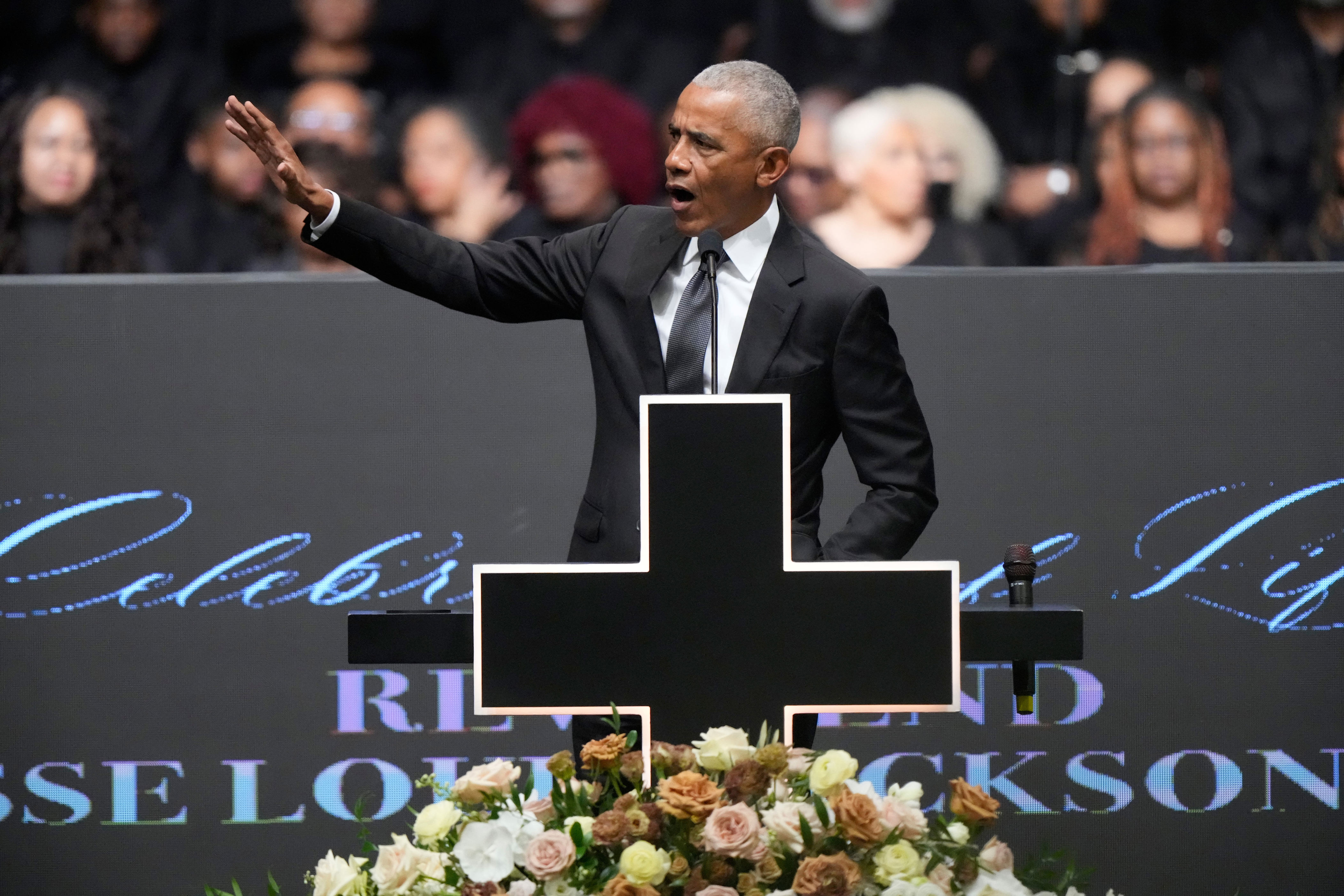 Jesse Jackson's funeral in photos: Obama, Clinton and Biden speak