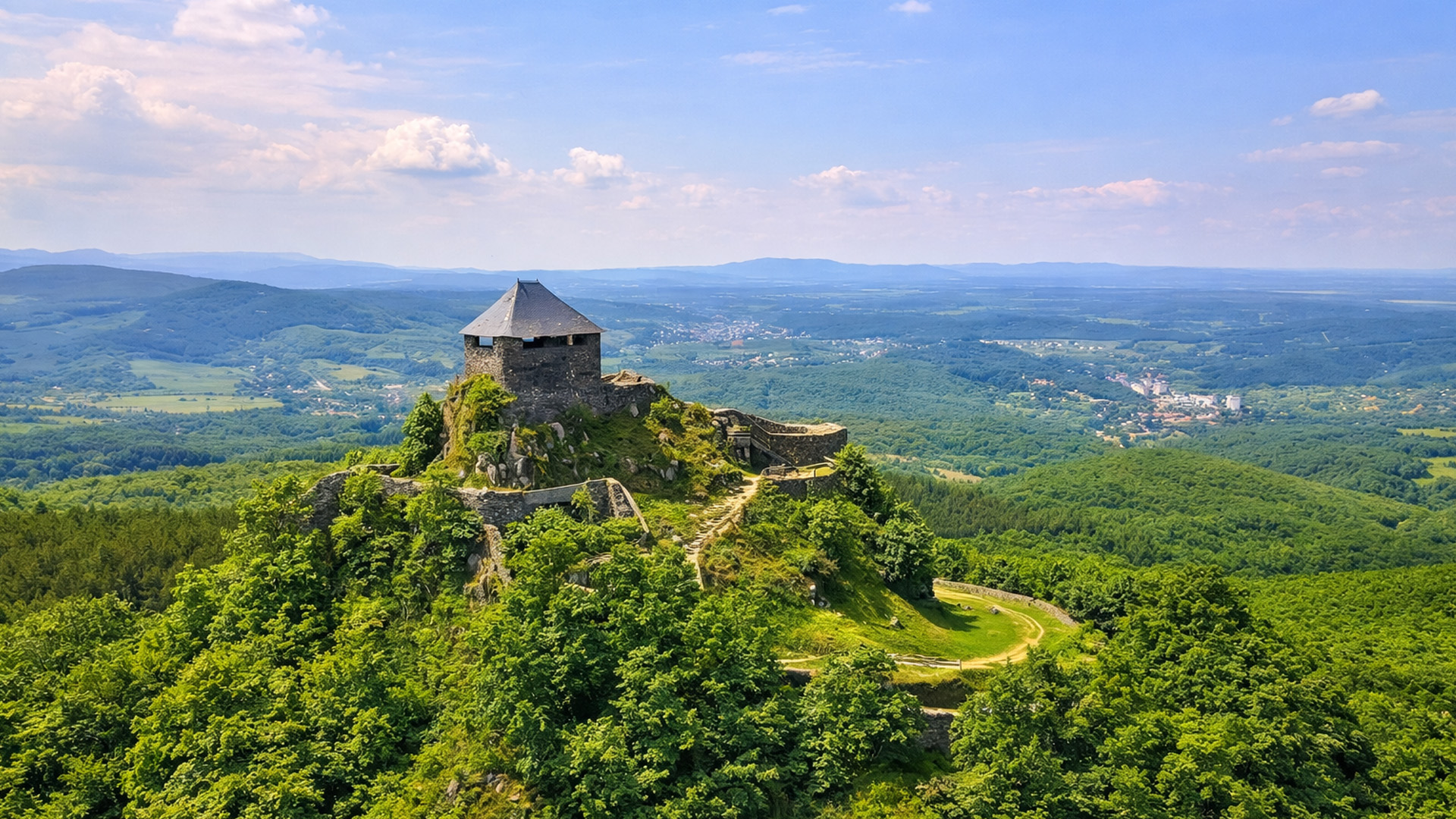 Have you seen this hilltop castle in Hungary?