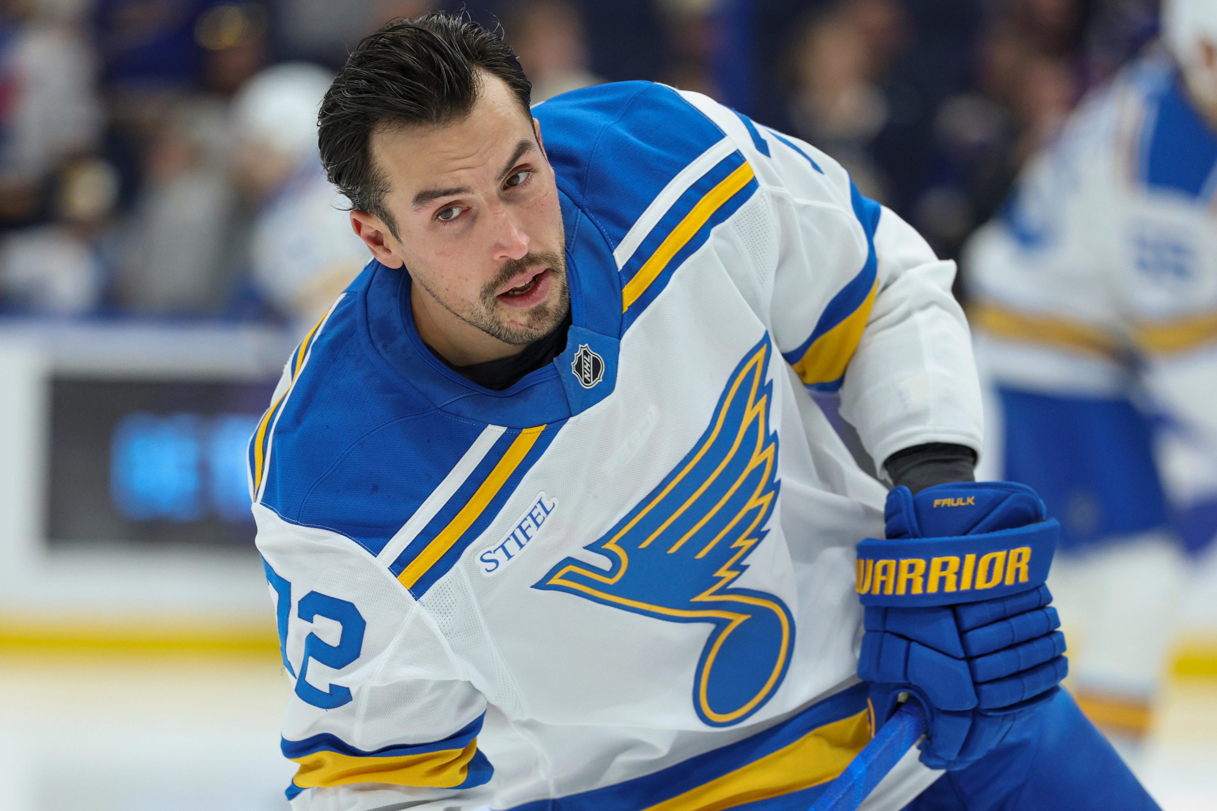 Red Wings swing deal at trade deadline buzzer for Blues D Justin Faulk