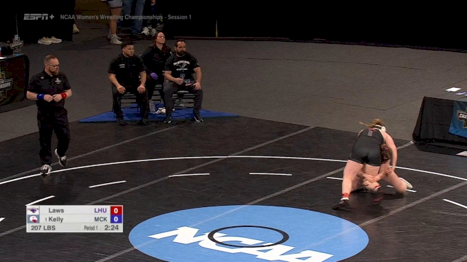 207 lb R16 Tristan Kelly, McKendree vs Lindsay Laws, Lock Haven