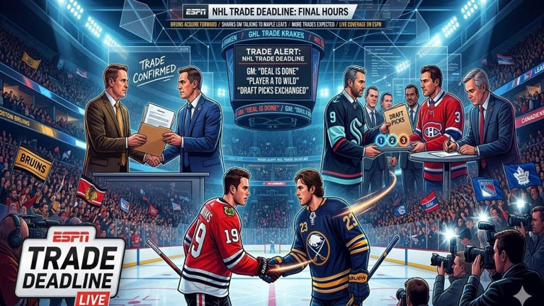 NHL trade deadline 2026 tracker: Biggest deals, surprises and Stanley ...