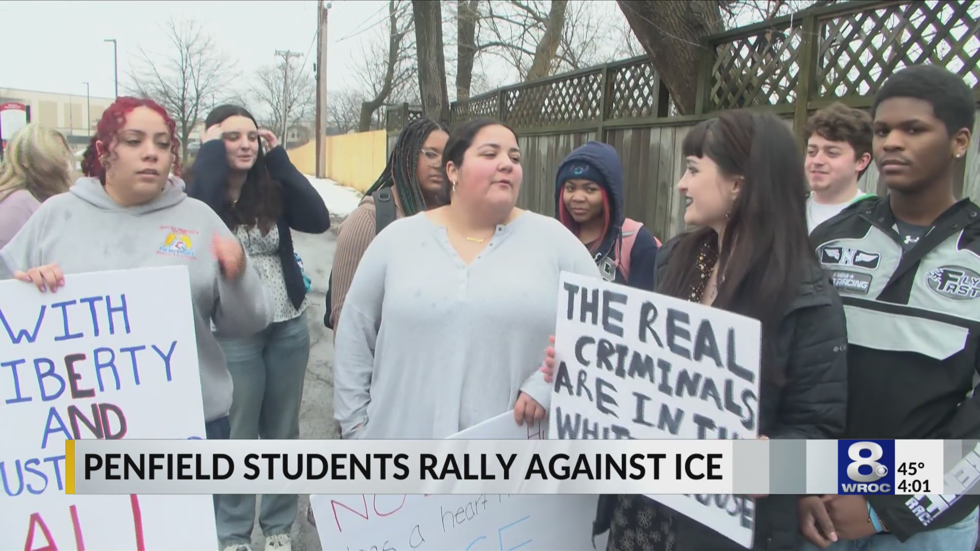 'This is an important cause': Penfield students walk out of class ...