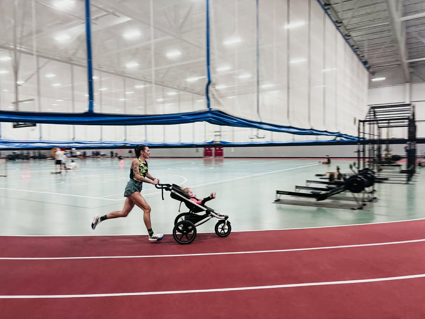 NB mother has the inside track on stroller run world record