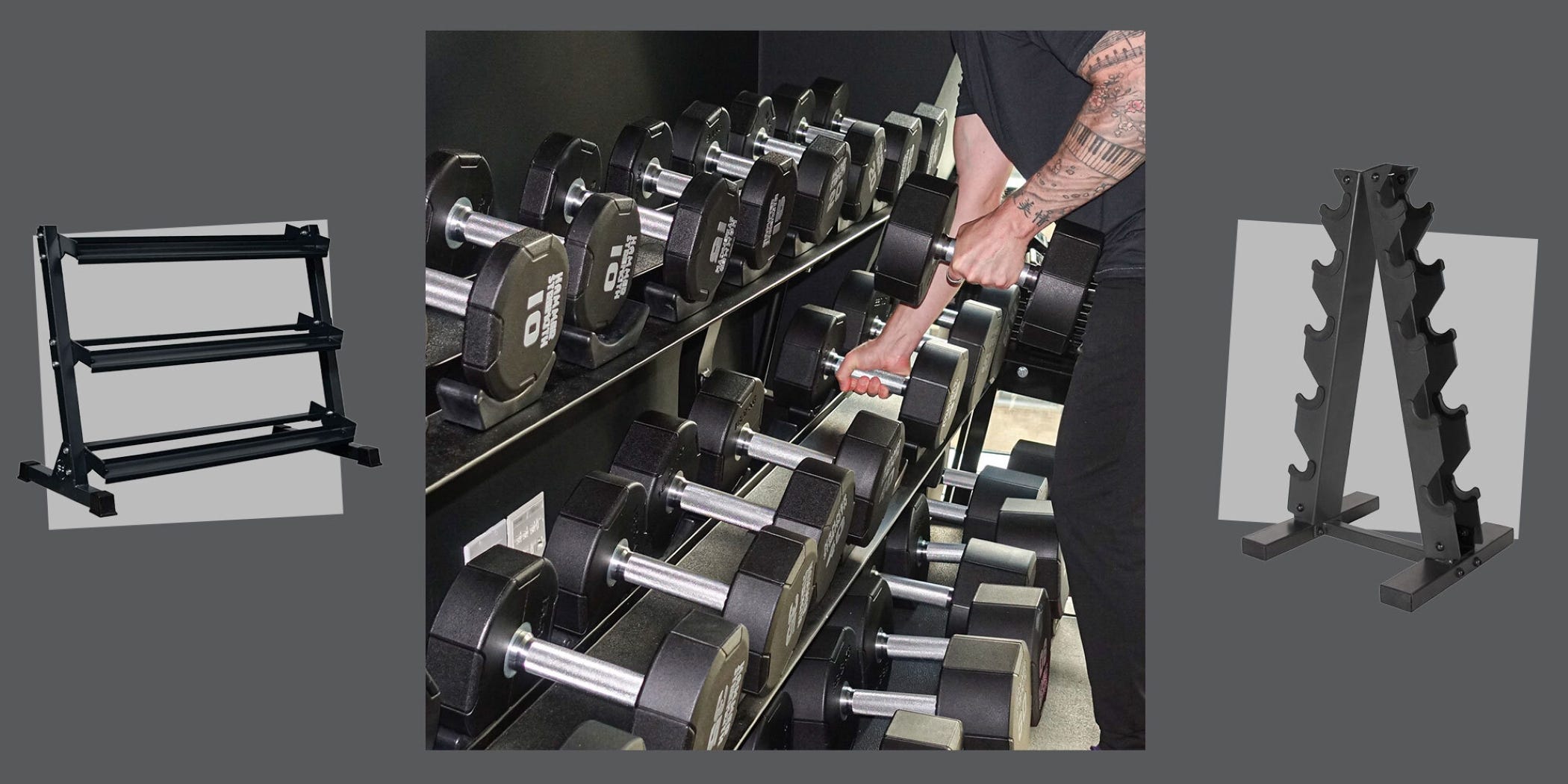 Stop storing your dumbbells on the ground. Use these home gym storage ...