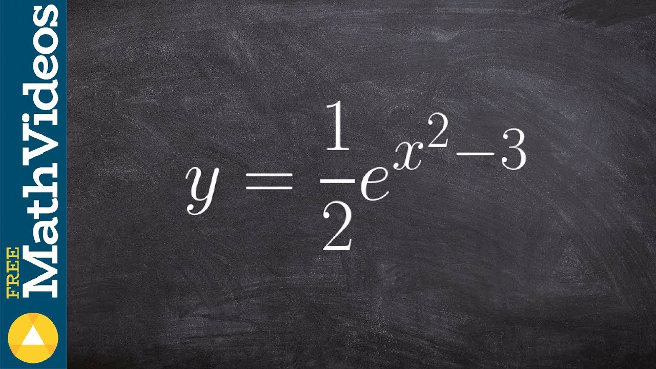 Derivative including e and chain rule