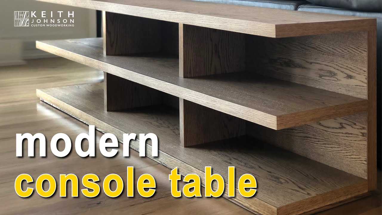 Easy steps to a modern console table