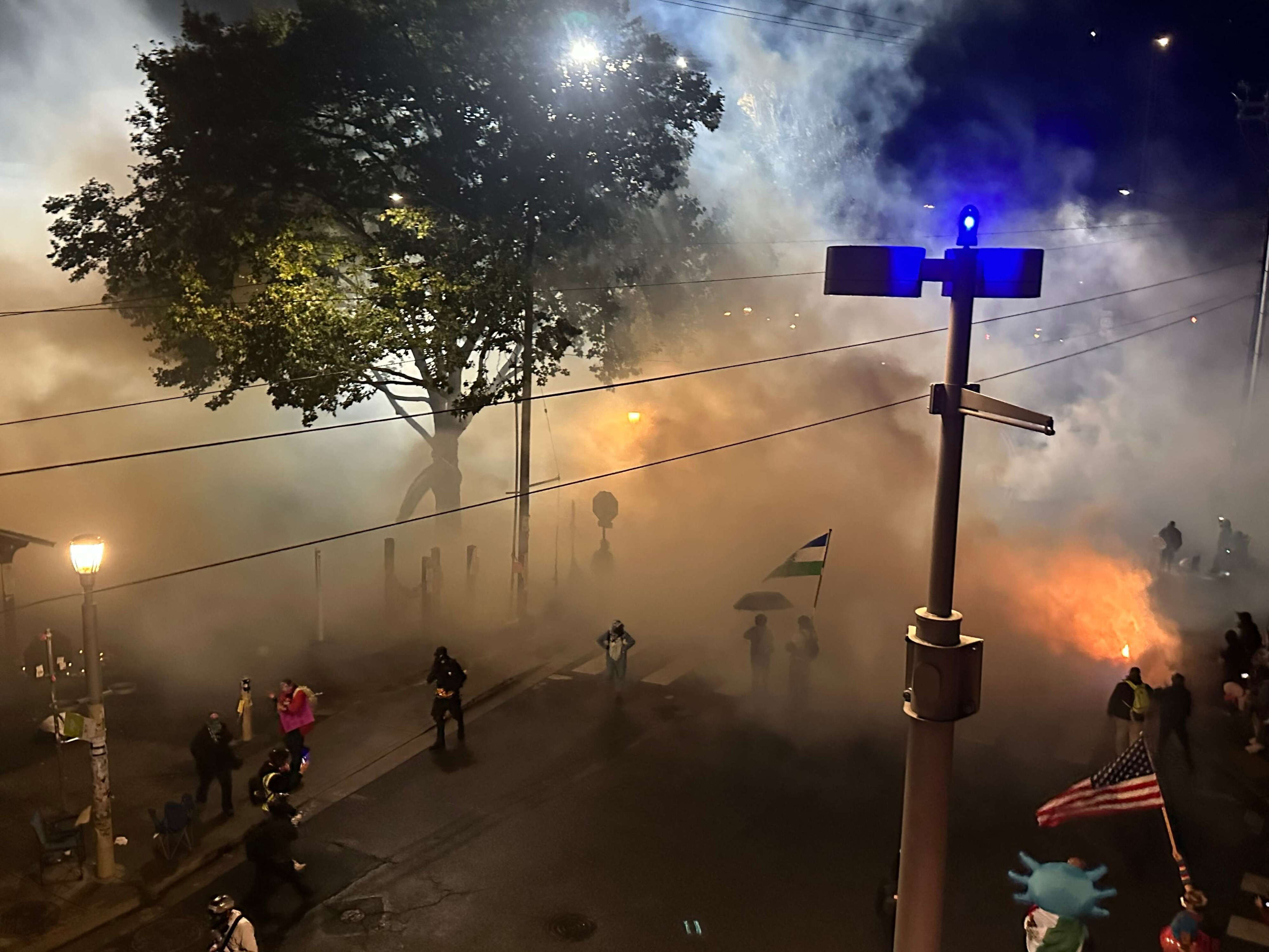 Judge blocks federal officers from using tear gas near Portland apartments
