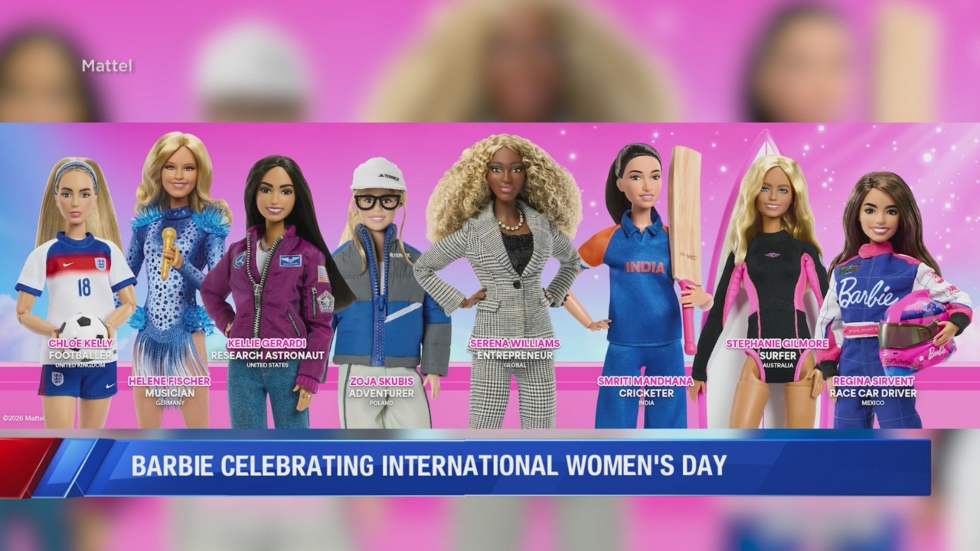 Barbie releases new dolls to mark International Women’s Day