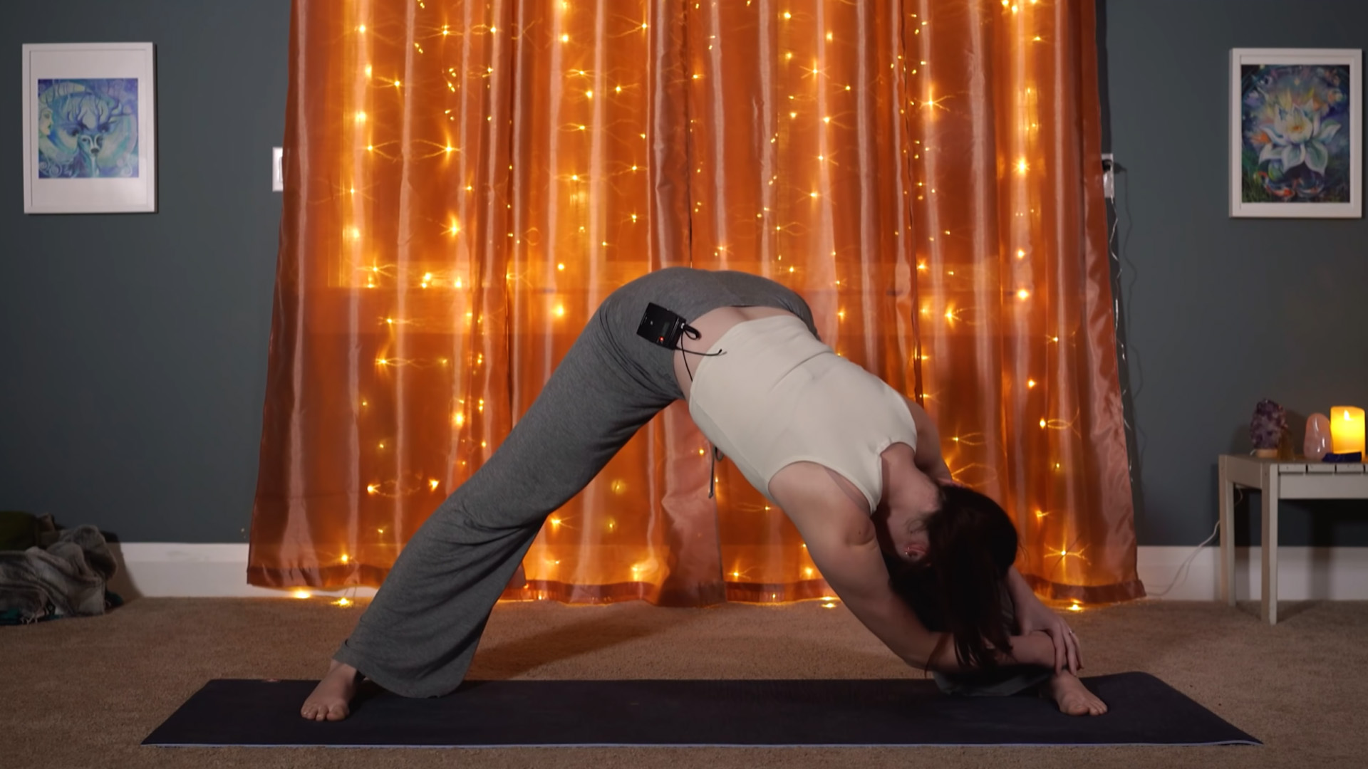 Full body bedtime yoga for a restful night