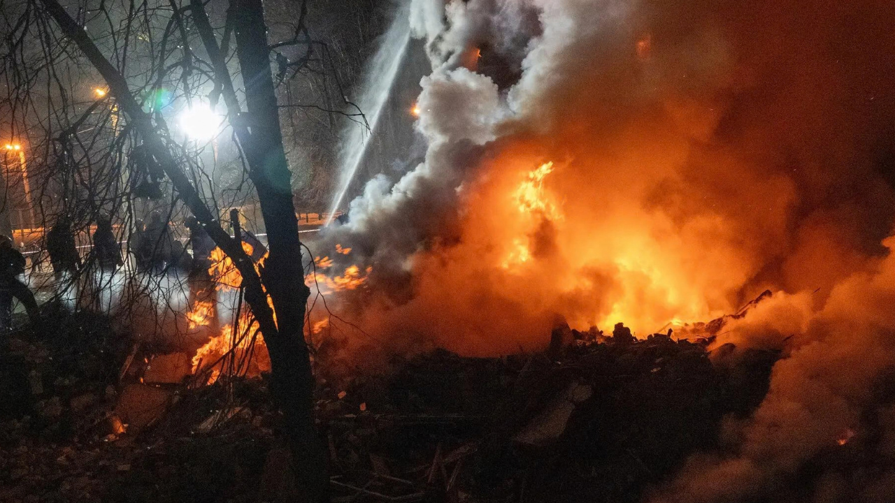 Russian missile strike kills 9 in Kharkiv; air raid alerts sound across ...