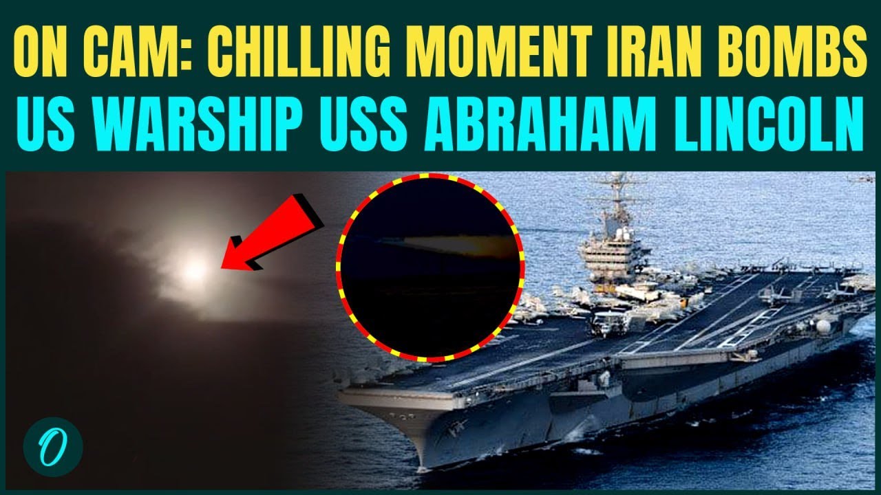 Iran pounds USS Abraham Lincoln | Chilling moment Iranian missiles hit ...