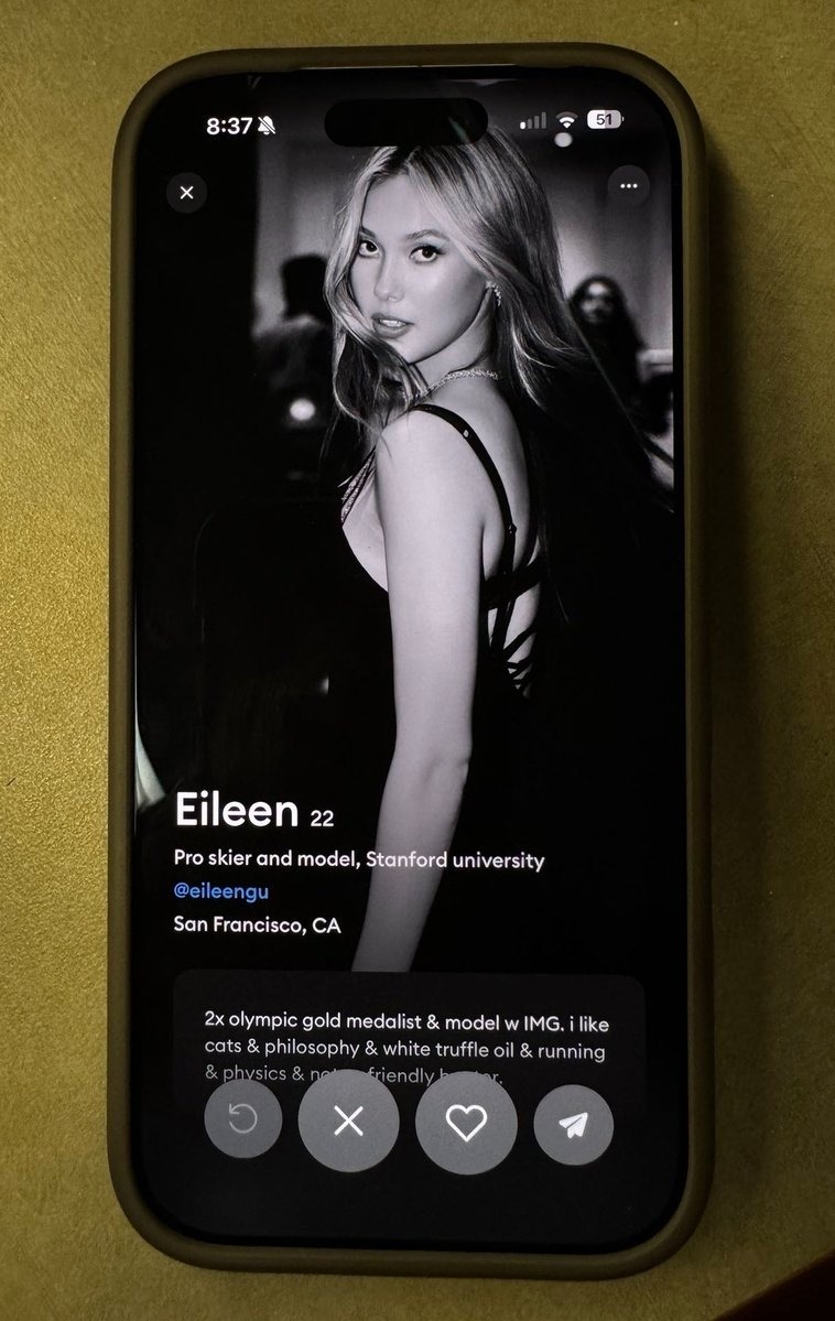 Eileen Gu's alleged dating app profile goes viral