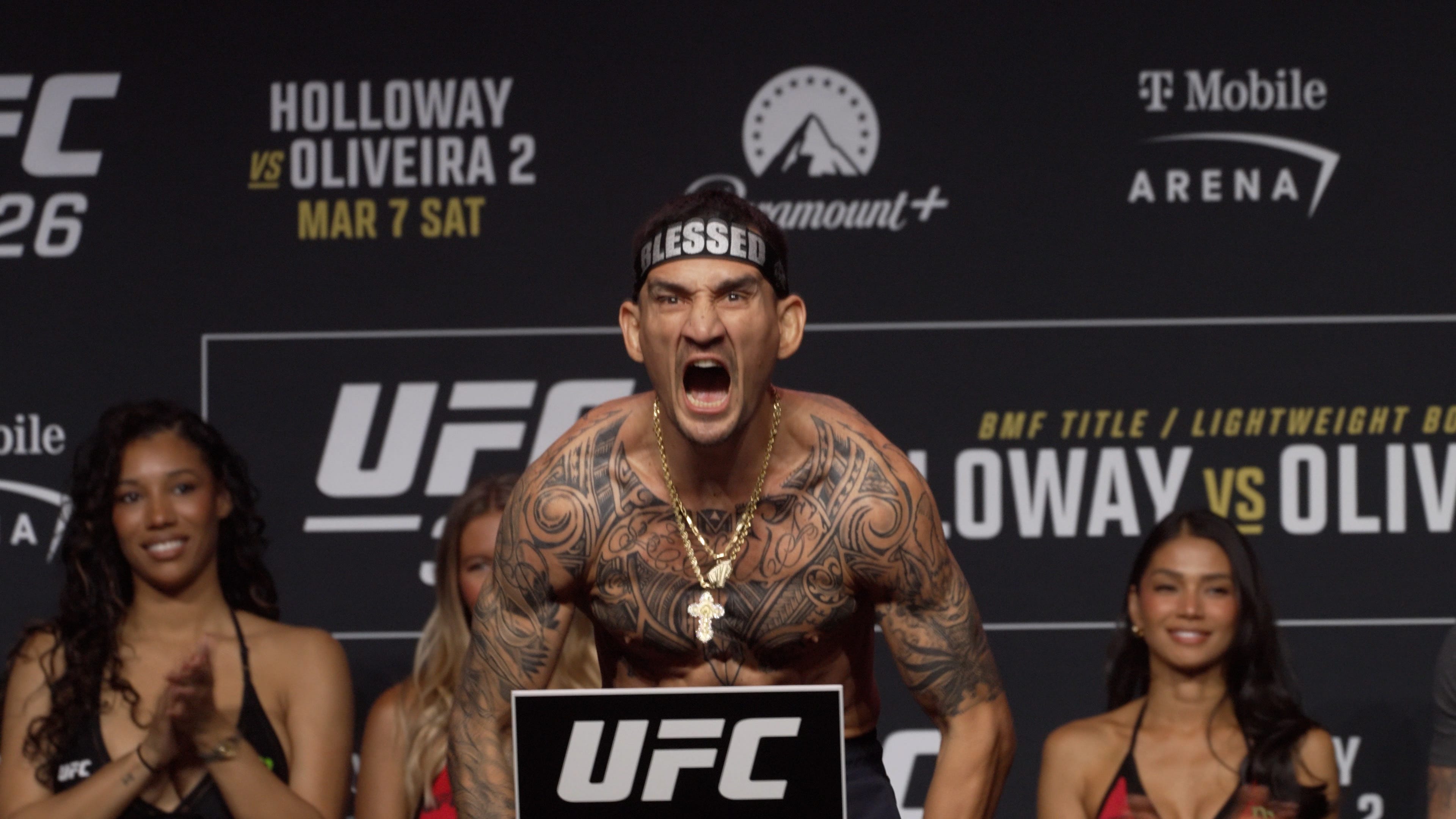 Video: UFC 326 ceremonial weigh-ins, final faceoffs replay