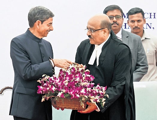 Justice Dharmadhikari sworn in as CJ of Madras HC