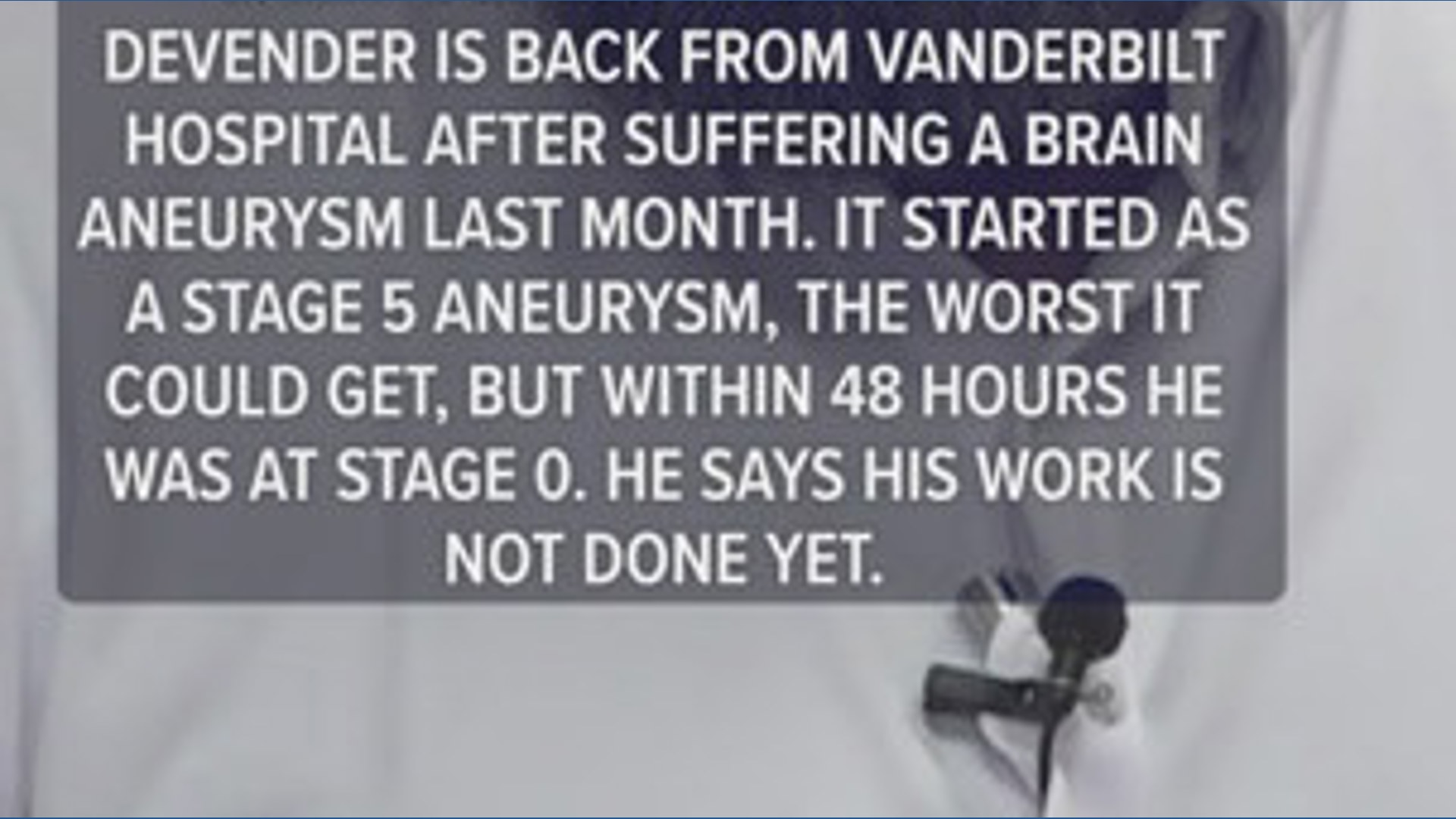 Sheffield Mayor Bryan Van Devender is back from Vanderbilt Hospital