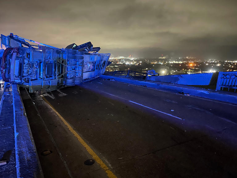 I-10 bridge 'severely damaged' by crash involving 18-wheeler hauling ...