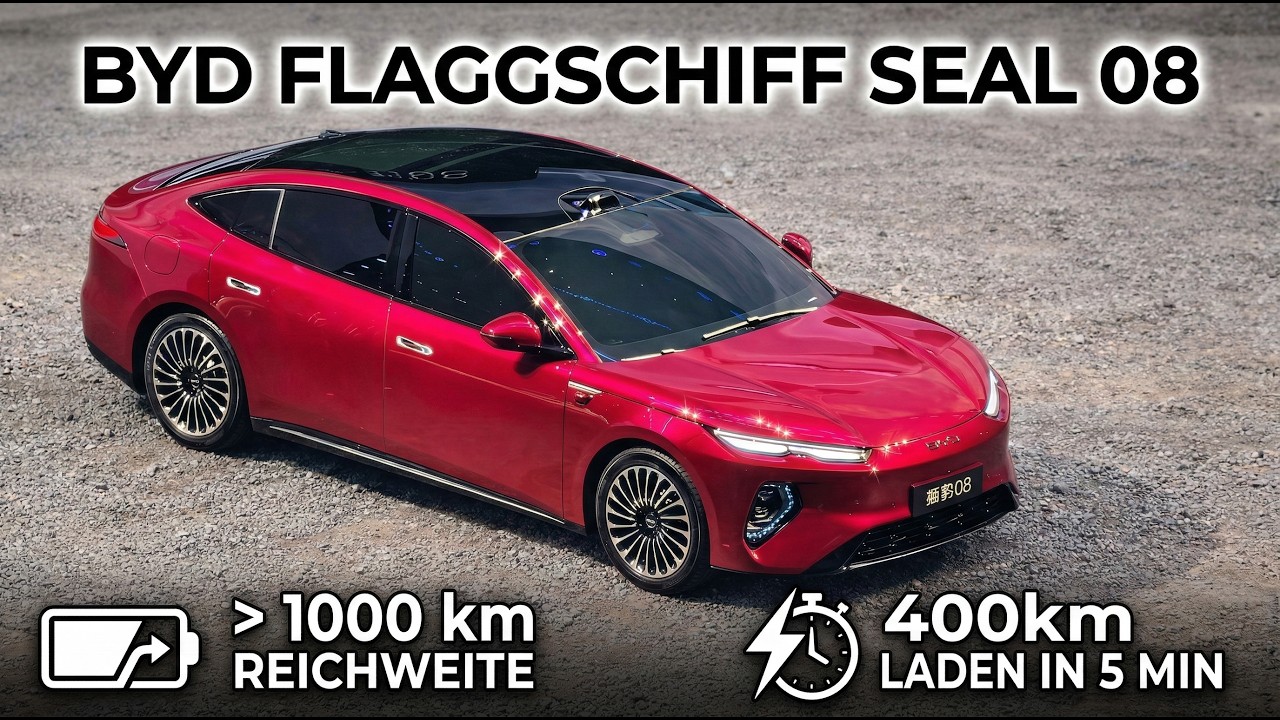 2027 BYD Seal 08: Elektro-Flaggschiff-Limo mit 1000 km Reichweite