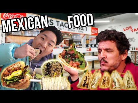 Pedro Pascal reacts to epic Mexican food tour in New York