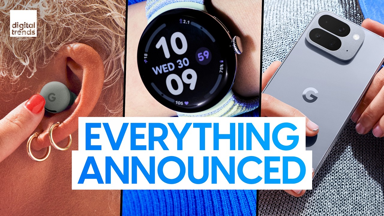 Watch major Google Pixel 10 hardware announcements under twelve minutes