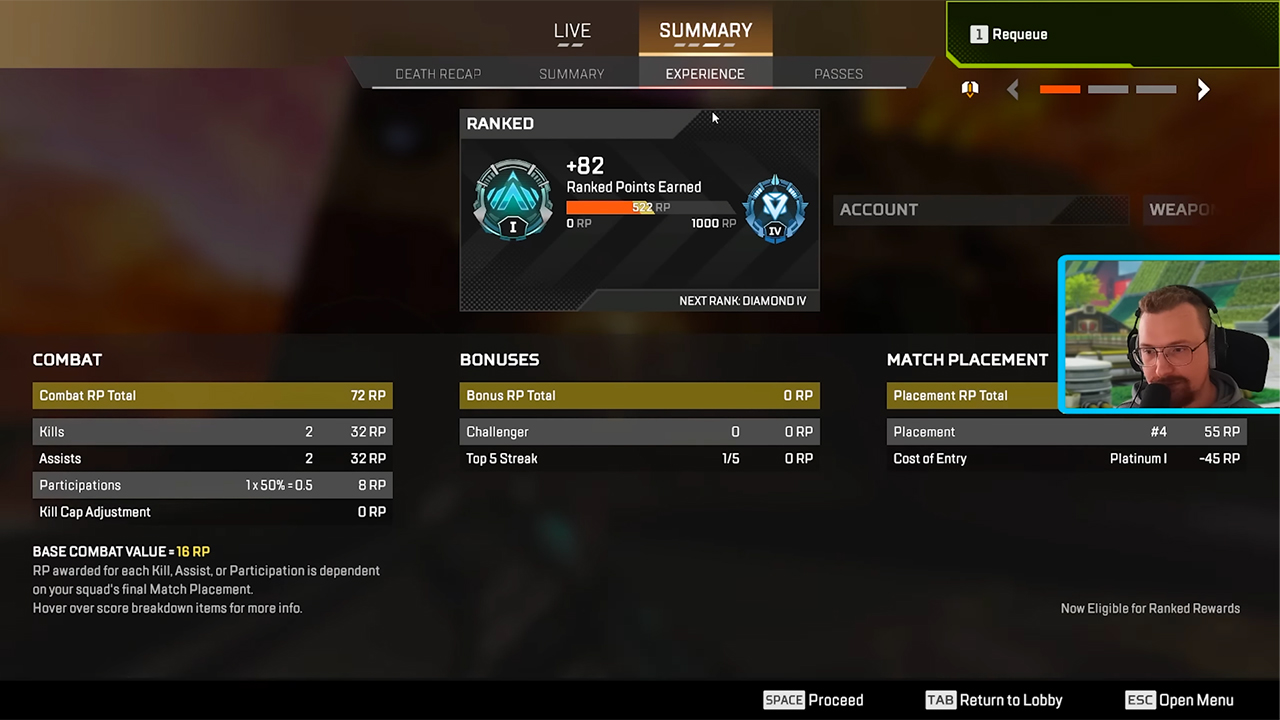 Apex Legends ranked solo queue strategies after 9,932 hours