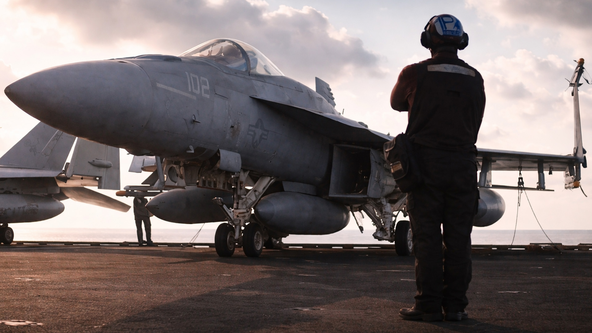 Watch fighter jets launch from USS Gerald R Ford