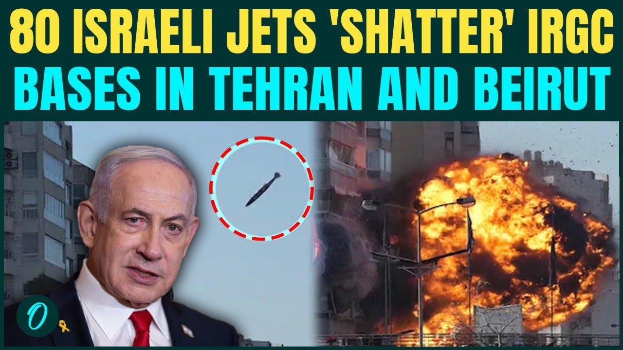 Israeli jets 'bomb' Tehran & Beirut | IRGC bases and missile facilities ...