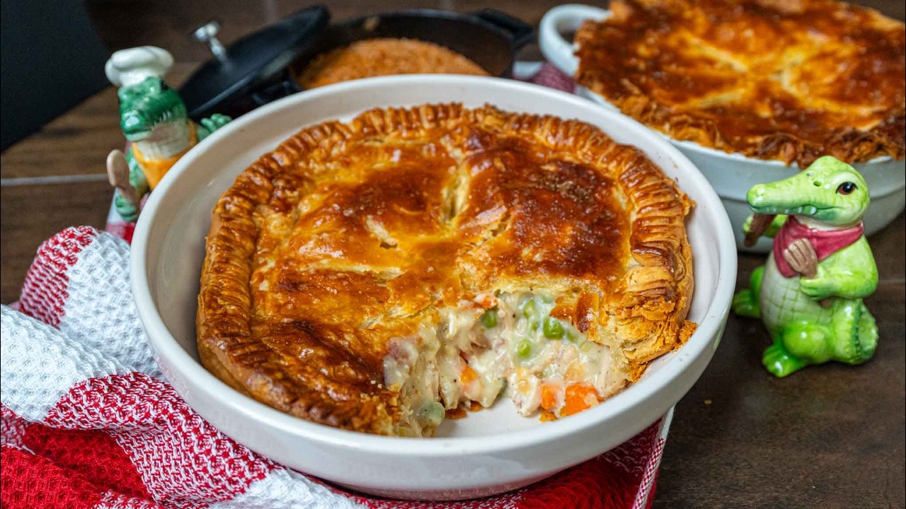 Delicious chicken pot pie from scratch