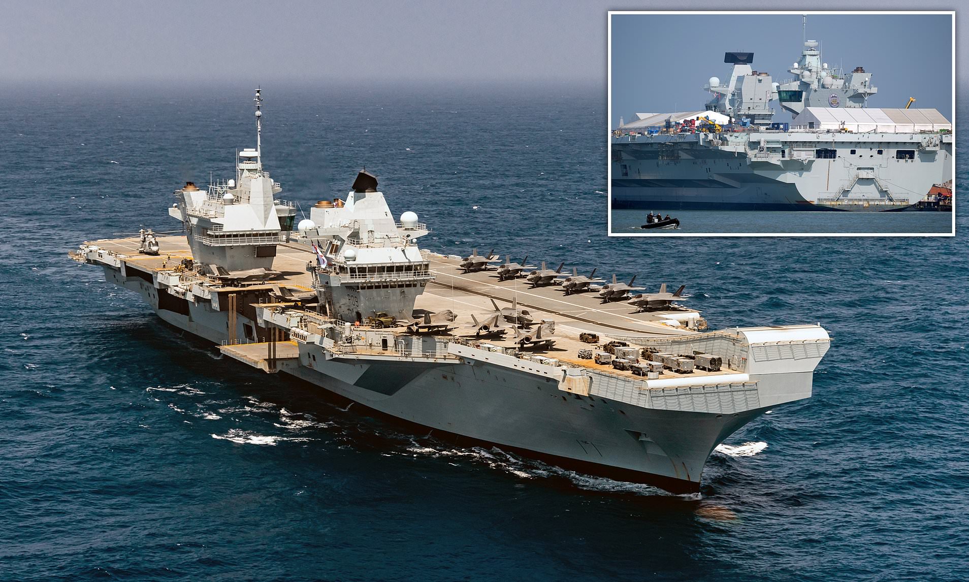 UK prepares aircraft carrier HMS Prince of Wales to deploy to Middle East